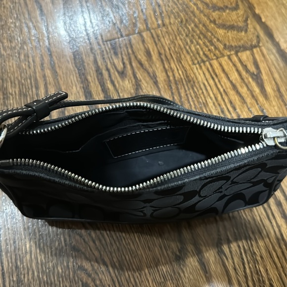 Coach | Bags | Coach Vintage Y2k Black Signature Monogram Demi Shoulder ...